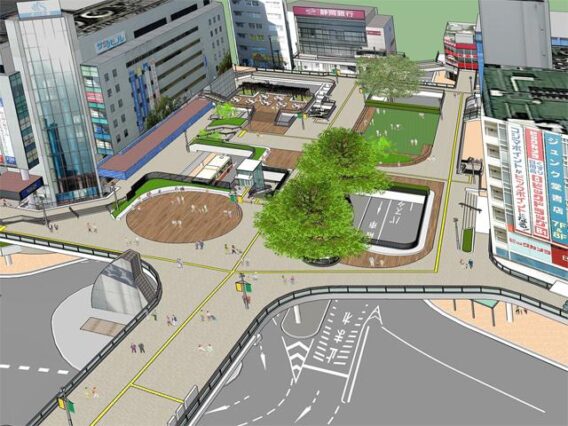 藤沢駅北口ペデストリアンデッキ完成 • えのしま・ふじさわポータルサイト